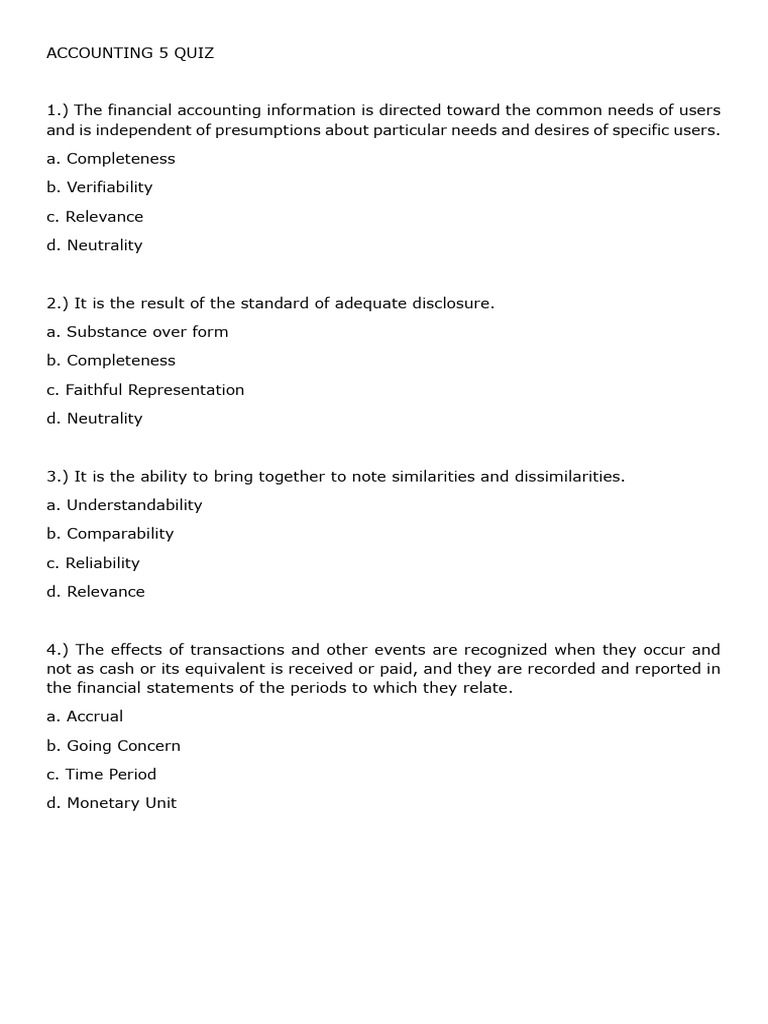 ACCOUNTING 5 QUIZ Edited by Luisito | PDF | International Financial ...