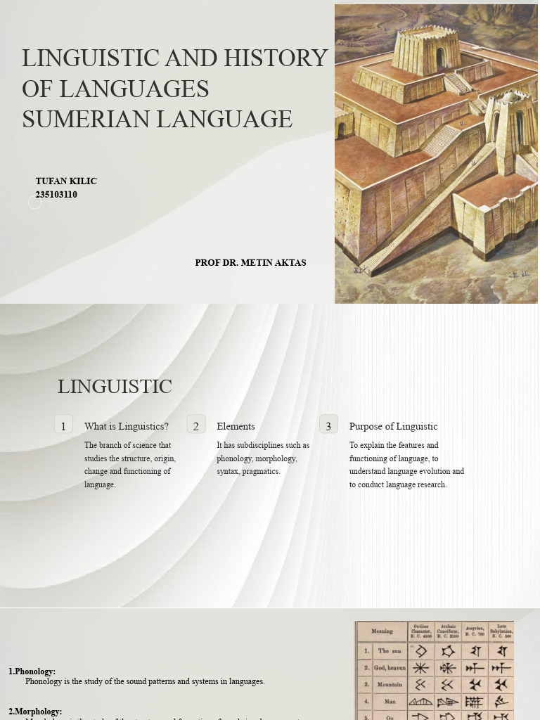 Sumer Dilinin Tarihi | PDF | Cuneiform | Linguistics