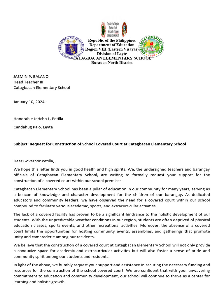 Resolution For Covered Court | PDF