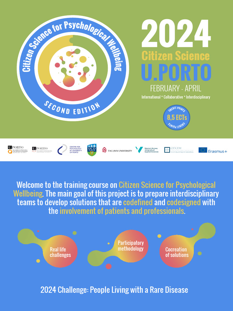 Flyer BIP Porto Citizen Science For Psychological Wellbeing 2024 | PDF ...