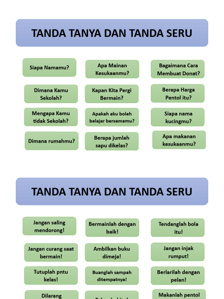 Tanda Tanya dan Seru dalam Bahasa Indonesia | PDF | Kesehatan Holistik