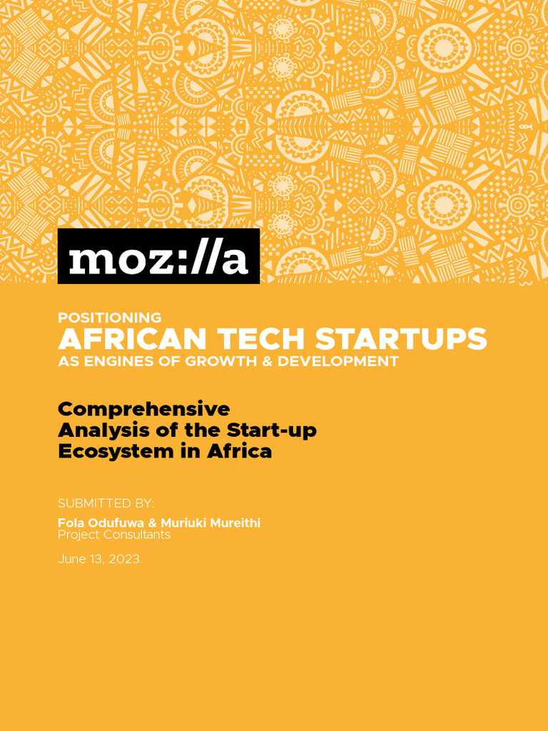 Africa Startup Ecosystem Report 1g | PDF | Startup Company | Small Business & Entrepreneurs
