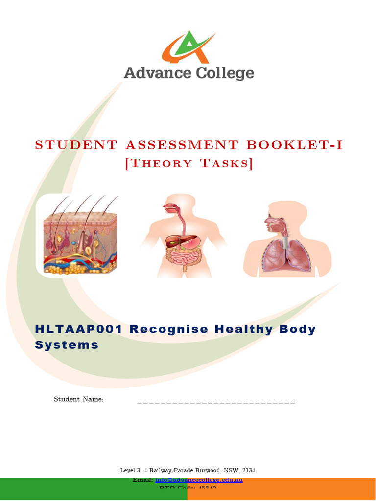 HLTAAP001 Healthy Body Systems Assessment | PDF | Human Body | Atrium ...