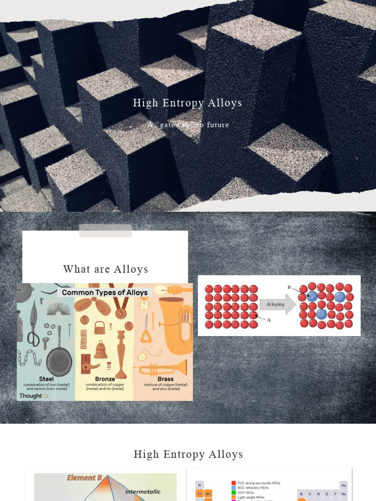 High Entropy Alloys: Future Materials | PDF