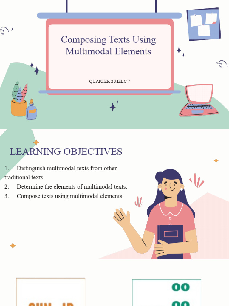 Quarter 2 m7 Multimodal Elements | PDF | Language Arts & Discipline