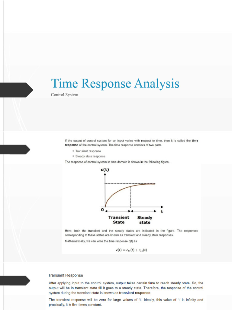 Time Response Analysis | PDF | Computers | Technology & Engineering