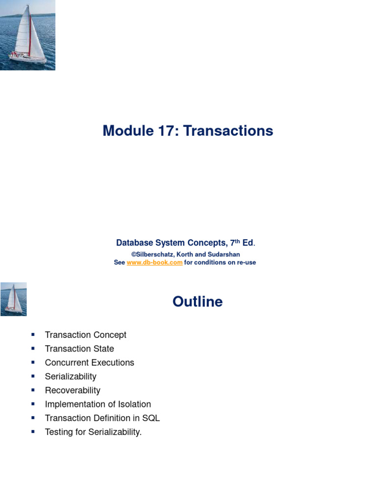 EE DBMS Unit3 | PDF | Database Transaction | Information Technology