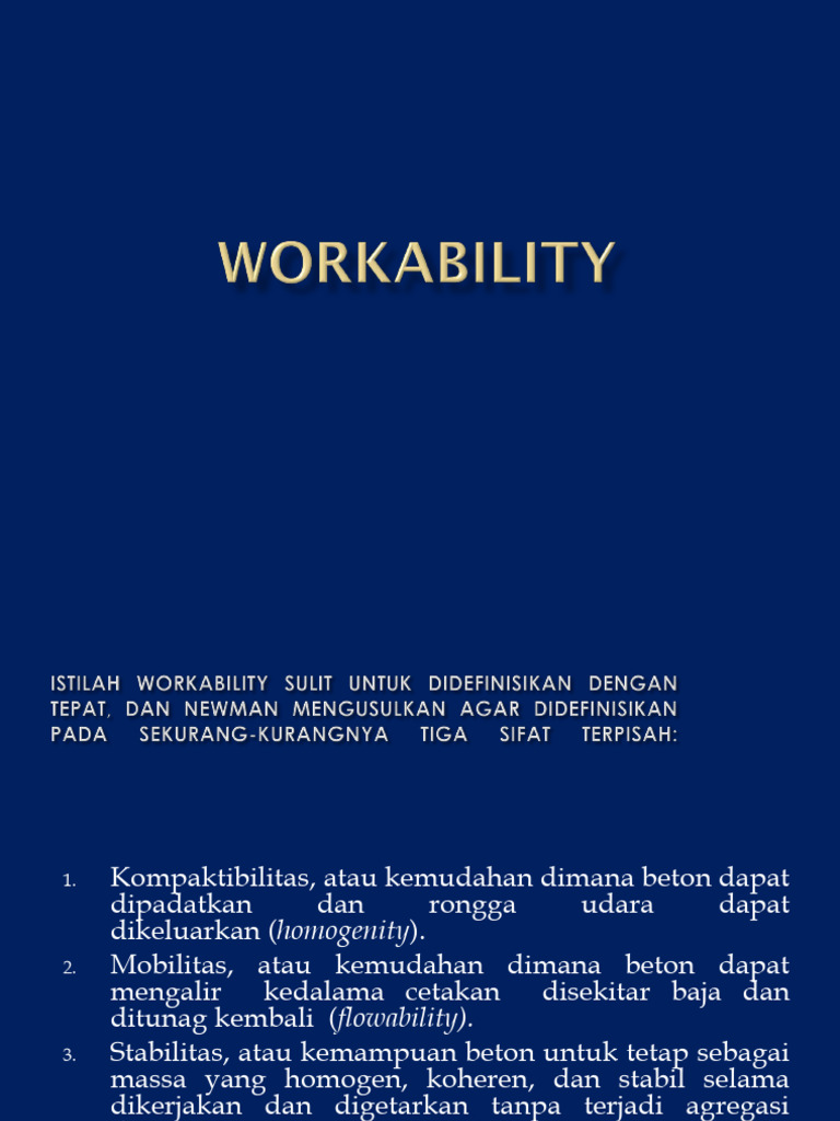 WORKABILITY | PDF | Sains & Matematika | Teknologi & Rekayasa