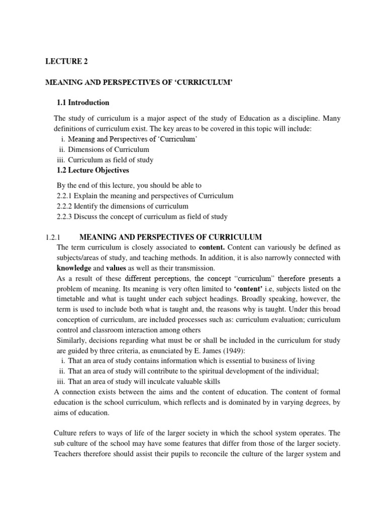 LECTURE 2 Blended Teaching Notes | PDF | Curriculum | Knowledge