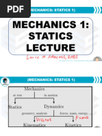 Statics Equation Reference Sheet | PDF | Force | Mechanics