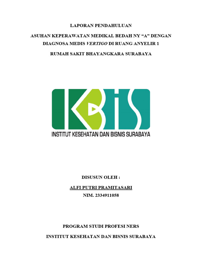 LP Vertigo KMB - Profesi Alfi | PDF