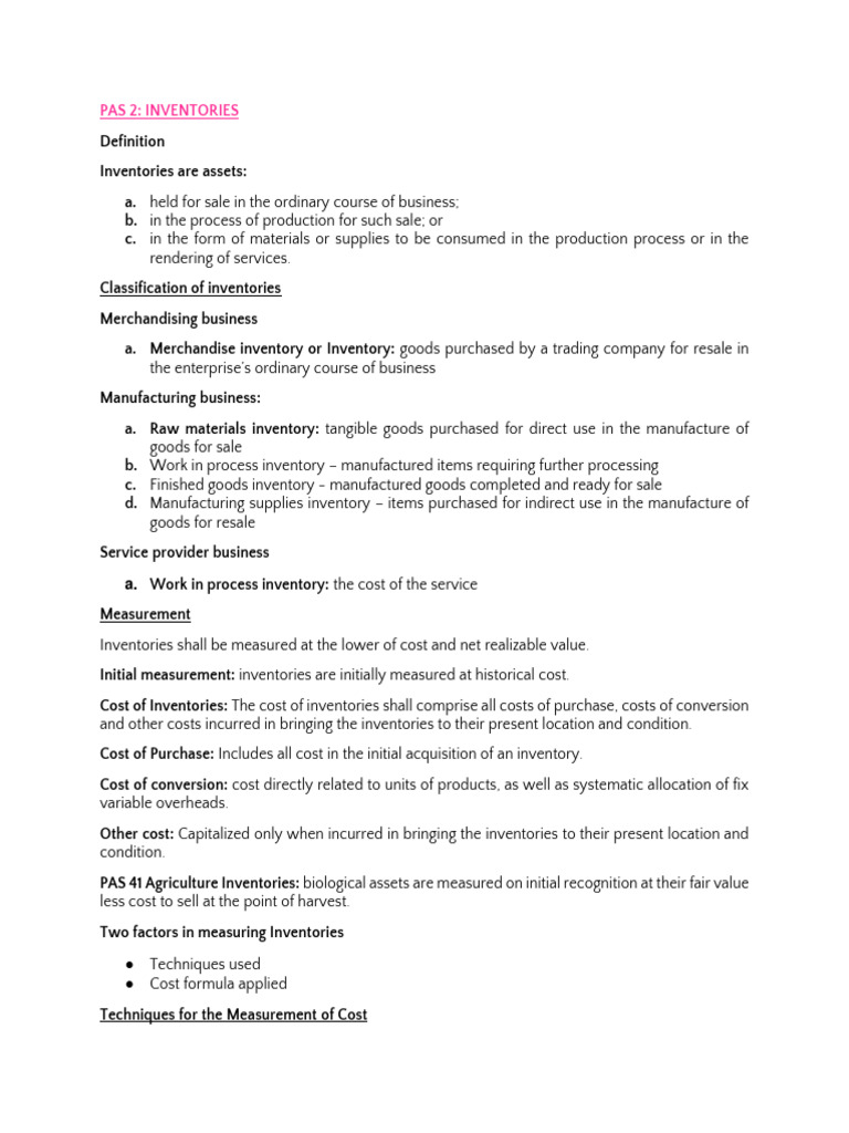Pas 2 | PDF | Inventory | Cost