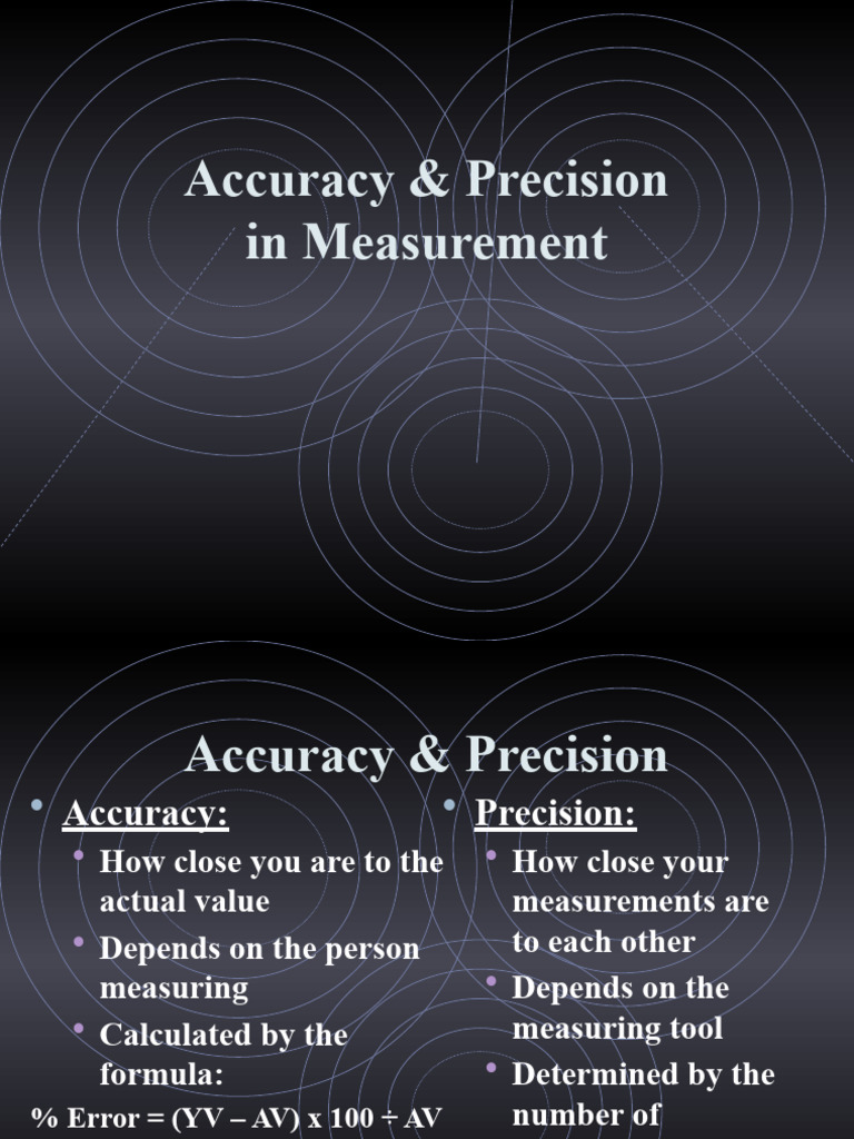 Accuracy and Precision | PDF | Significant Figures | Accuracy And Precision