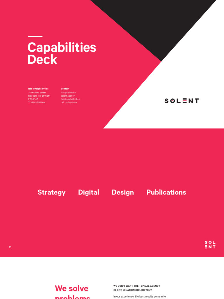 Solent Capabilities Deck | PDF | Brand | Design