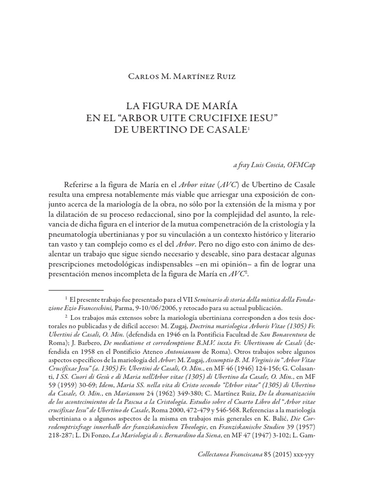 La Figura de Maria en El Arbor Uite Cruc | PDF