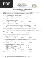 Grade 4 PEPT Sample Test with Answers | PDF | English Language