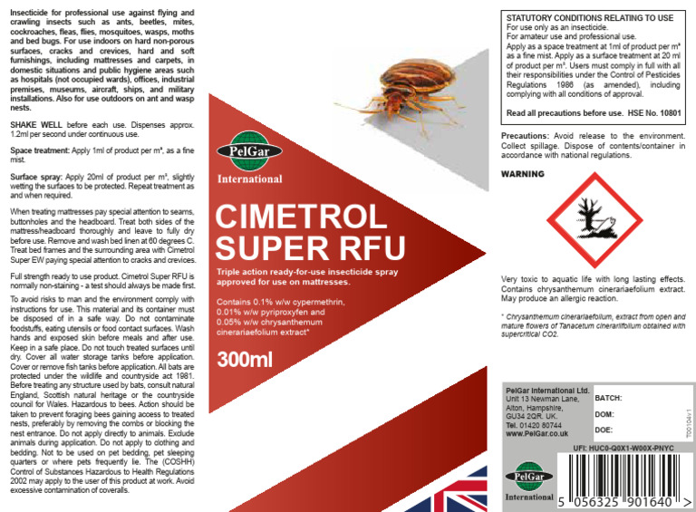cimetrols-rfu-label | PDF | Insecticide | Insects