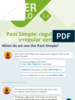 Past Simple - Regular and Irregular Verbs Activity Live Worksheets ...