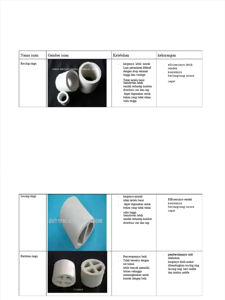 PDF Tugas Tentang Jenis Jenis Packed Column | PDF