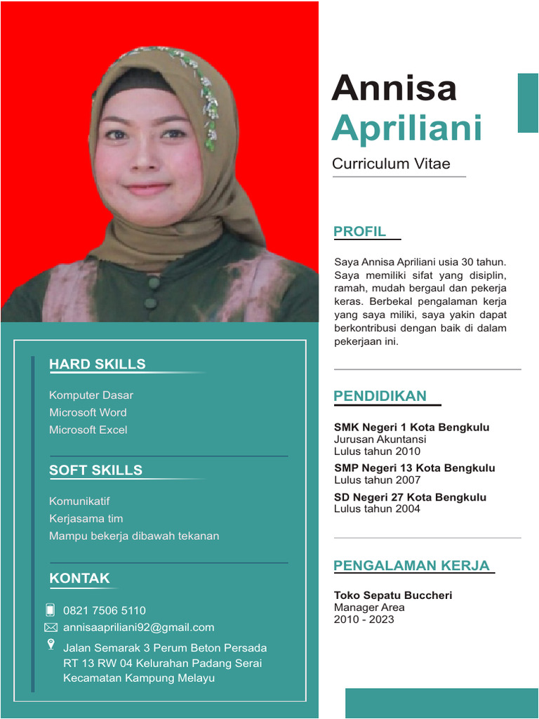 Annisa Apriliani CV | PDF