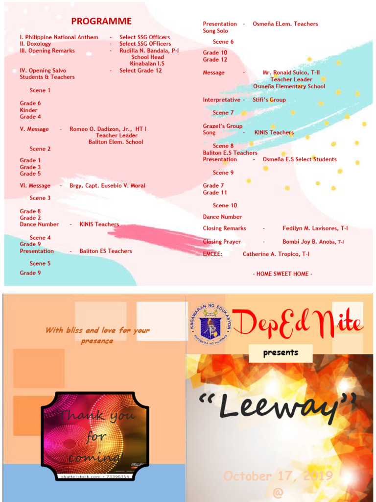 PROGRAMME Deped Nite 2019 | PDF