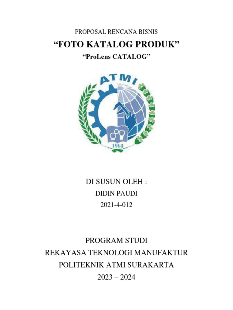 Proposal Rencana Bisnis - Didin | PDF | Seni