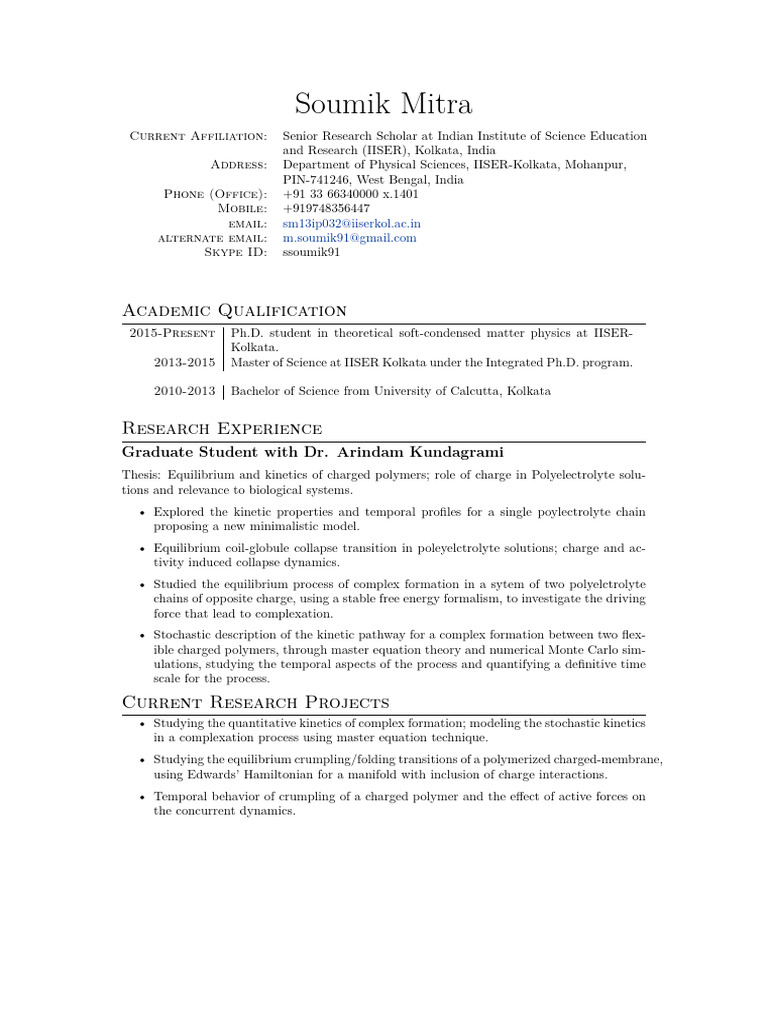 cv_anonymous | PDF | Polymers | Physical Sciences