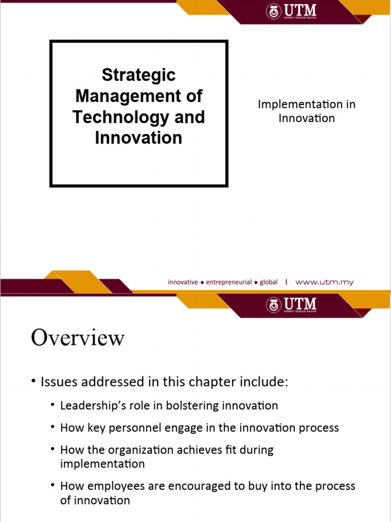 Implementation of Internal Innovation | PDF | Innovation | Strategic Management