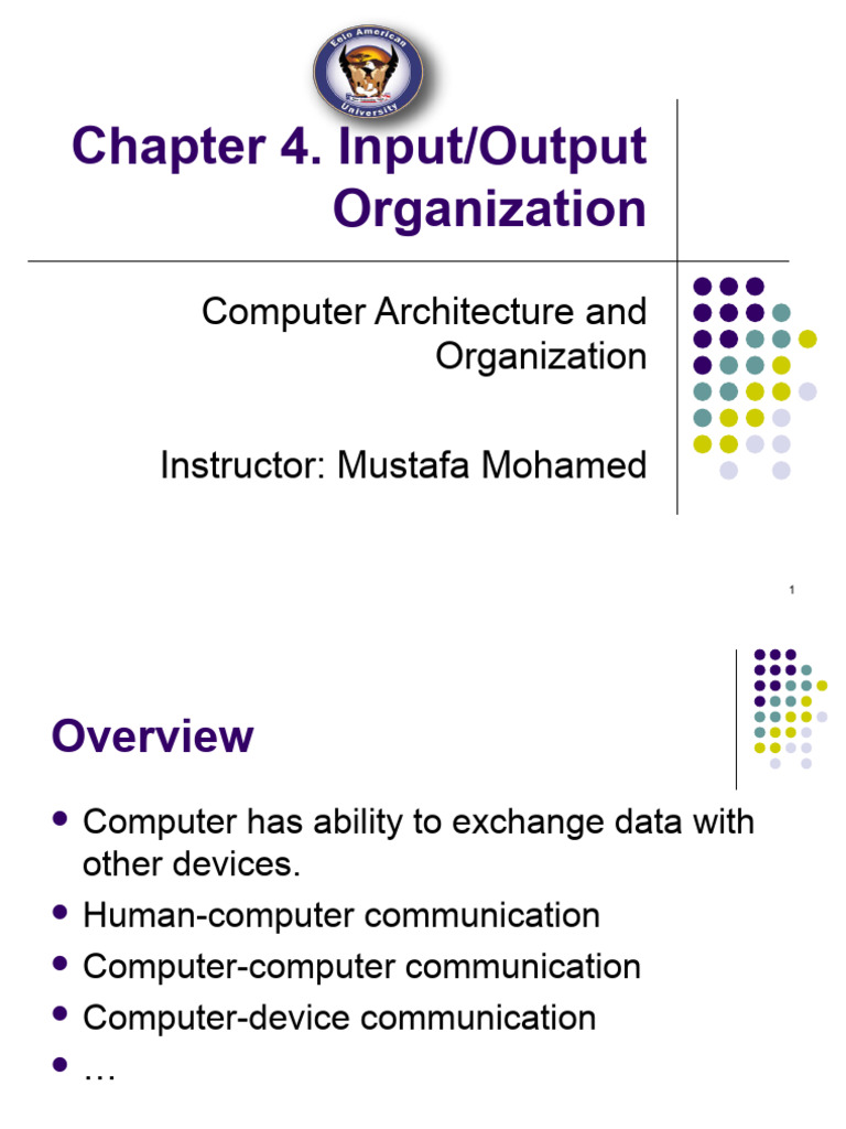 Chapter Pdf Input Output Central Processing Unit