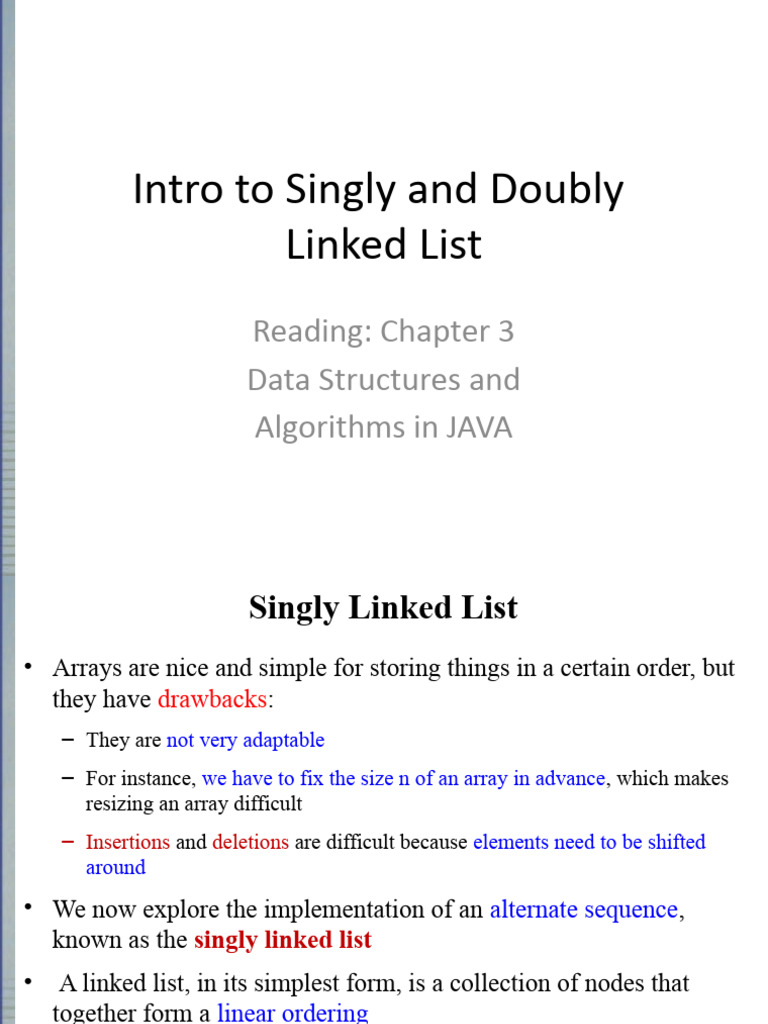 L14 Singly And Doubly Linked List Pdf Parameter Computer Programming Computer Programming