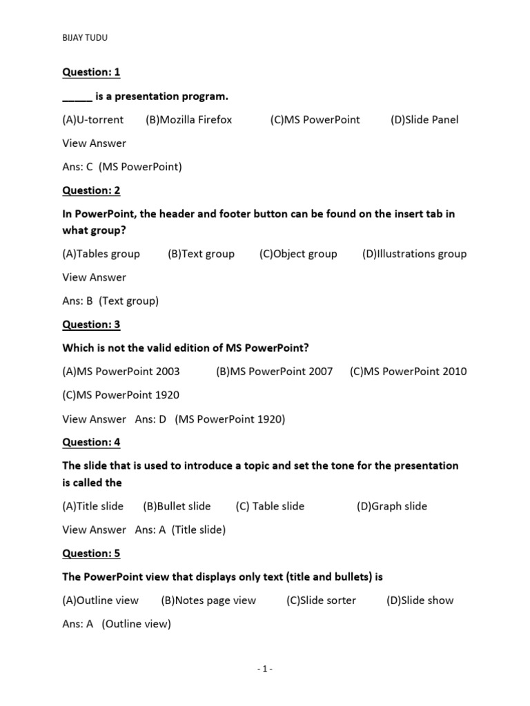 Microsoft Powerpoint | PDF | Microsoft Power Point | Computing