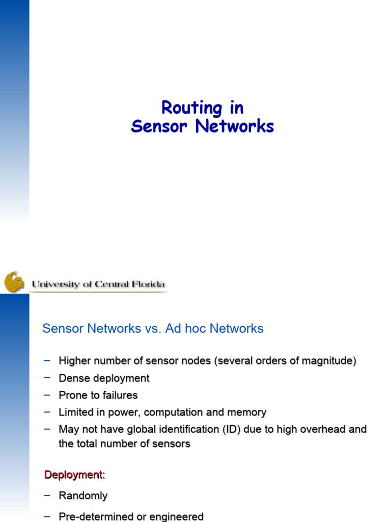 Robust Routing in Sensor Networks | PDF | Routing | Computer Network