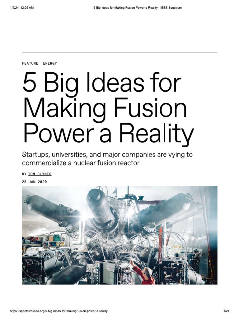 Fusion Reactor Design | PDF