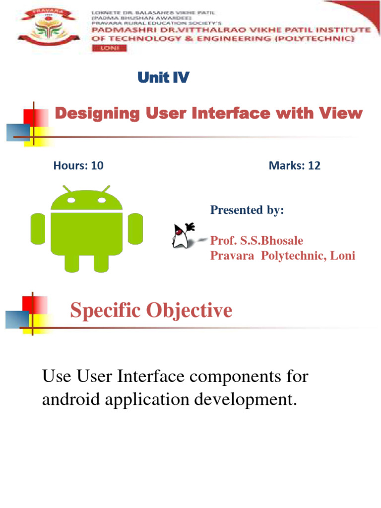 Designing User Interface With View | PDF | Computing | Software Designing User Interface With View | PDF | Computing | Software
