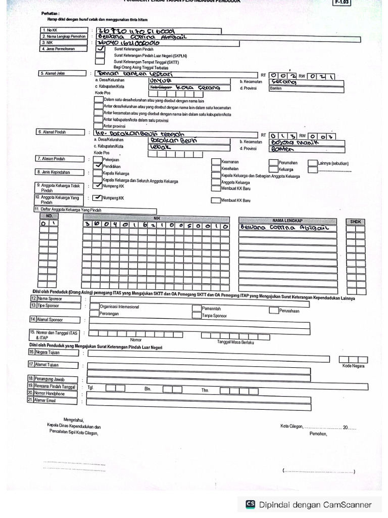 Formulir Belva | PDF