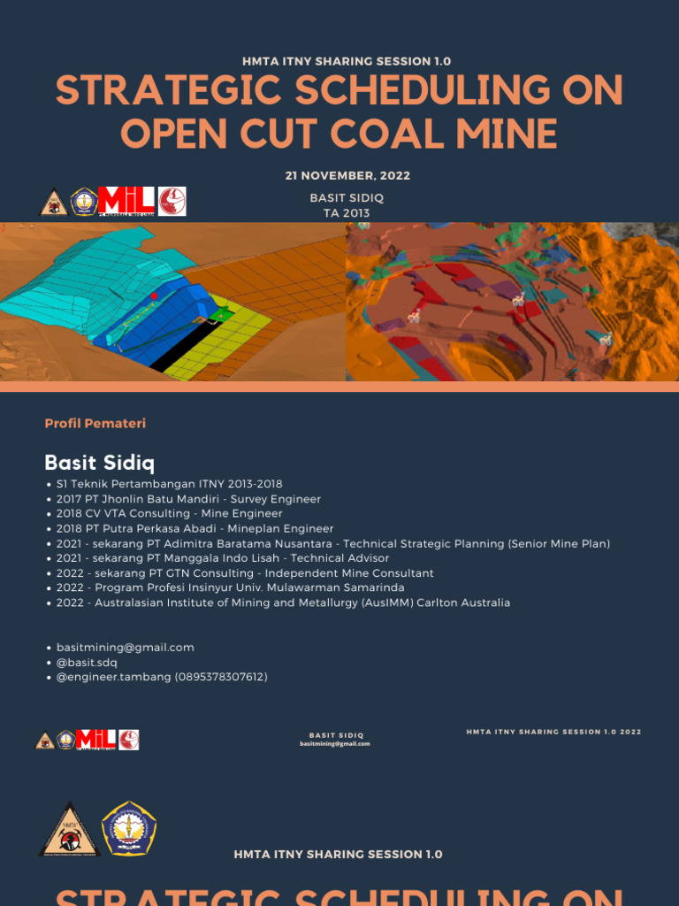 Strategic Scheduling On Open Cut Coal Mine Basit Sidiq | PDF | Resource Extraction | Minerals