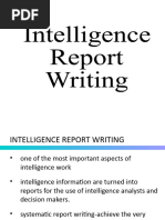 Lesson 14 - Intelligence Report Writing | PDF | Information | Decision ...