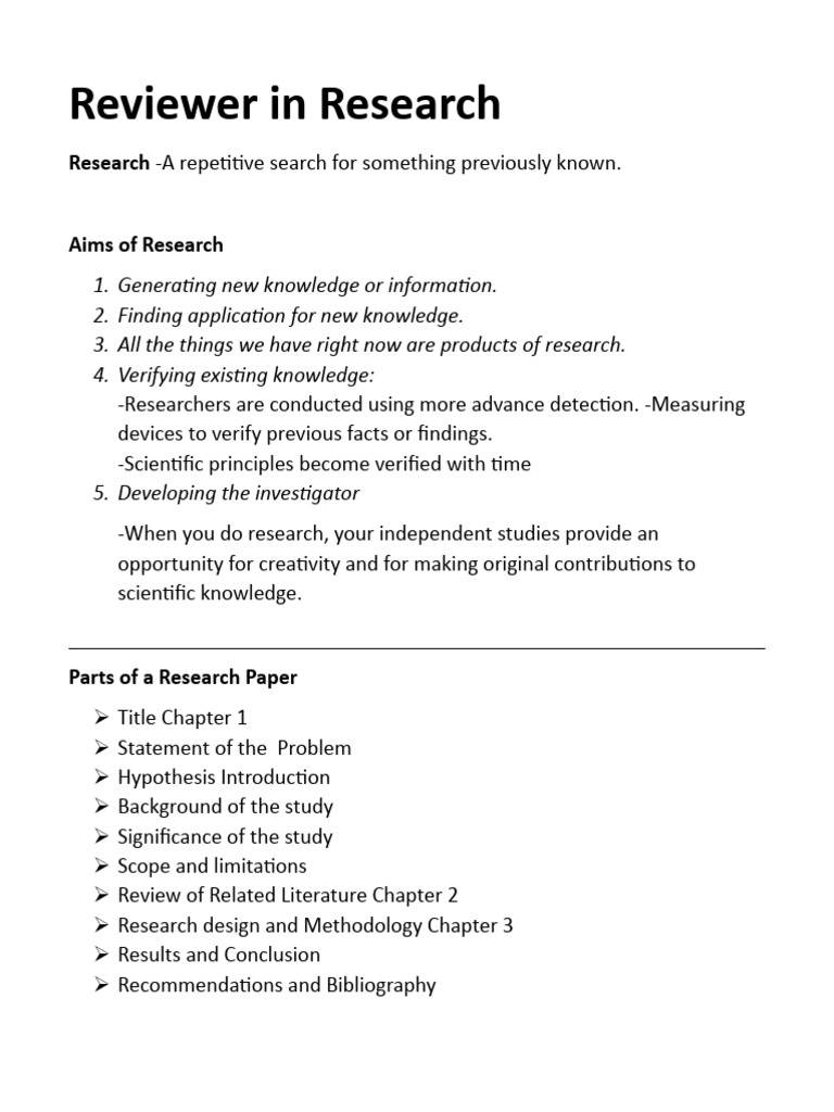 Research Grade 10 SSC & STE Q1 Reviewer | PDF | Scientific Method ...