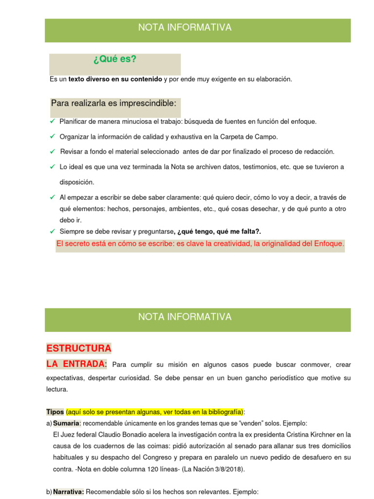 La Nota Informativa | PDF | Venezuela | Periódicos