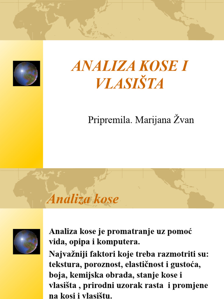 Frizer Tehnologija Frizerstva Analiza Kose I Vlasišta 1.r | PDF