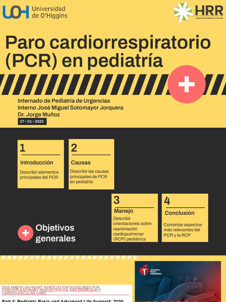 Paro Cardiorrespiratorio (PCR) en Pediatría | PDF | Reanimación ...
