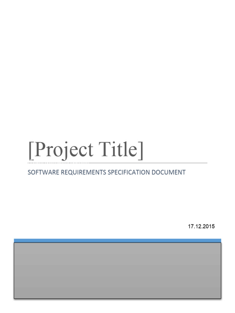 SRS Document Template-2 | PDF