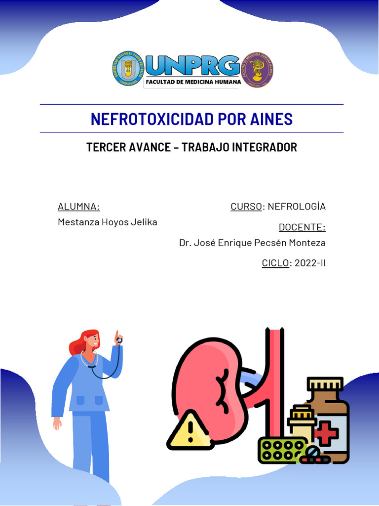Nefrotoxicidad por AINEs: Análisis | PDF | Droga anti-inflamatoria ...