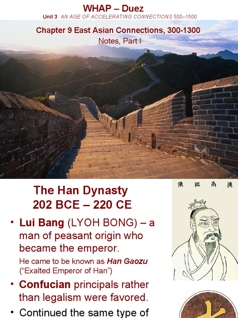 WHAP Chapter 9 Notes Part I | PDF | Chinese Martial Arts | Tang Dynasty