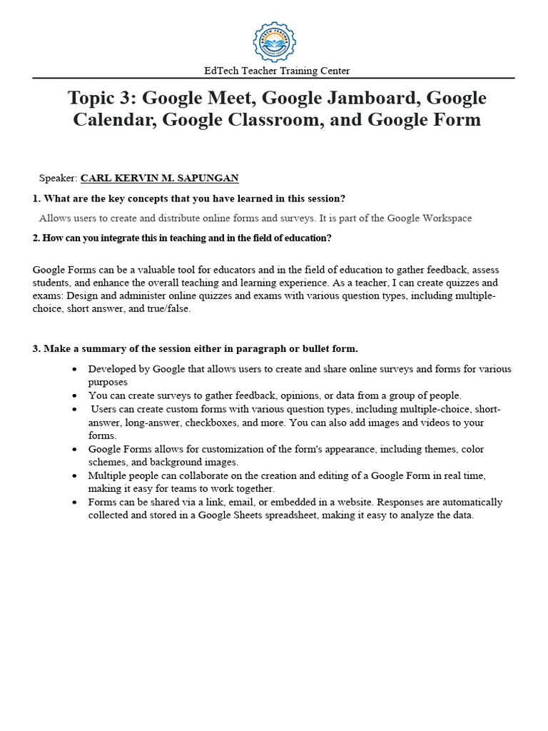 Google Forms for Educators Guide | PDF | Business | Art