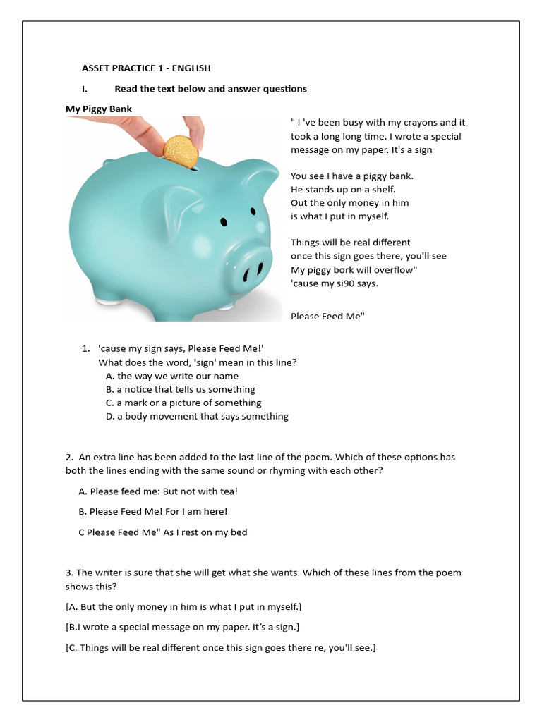 Asset Practice Level 1 Jan | PDF