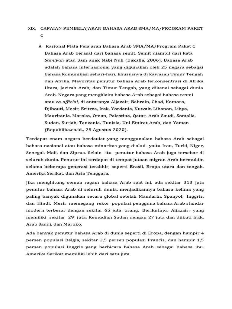 CP Bahasa Arab | PDF