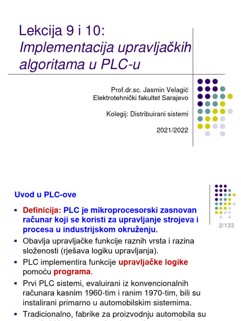 Lekcija 9 I 10 Elektrotehničkog Fakulteta U Sarajevu | PDF