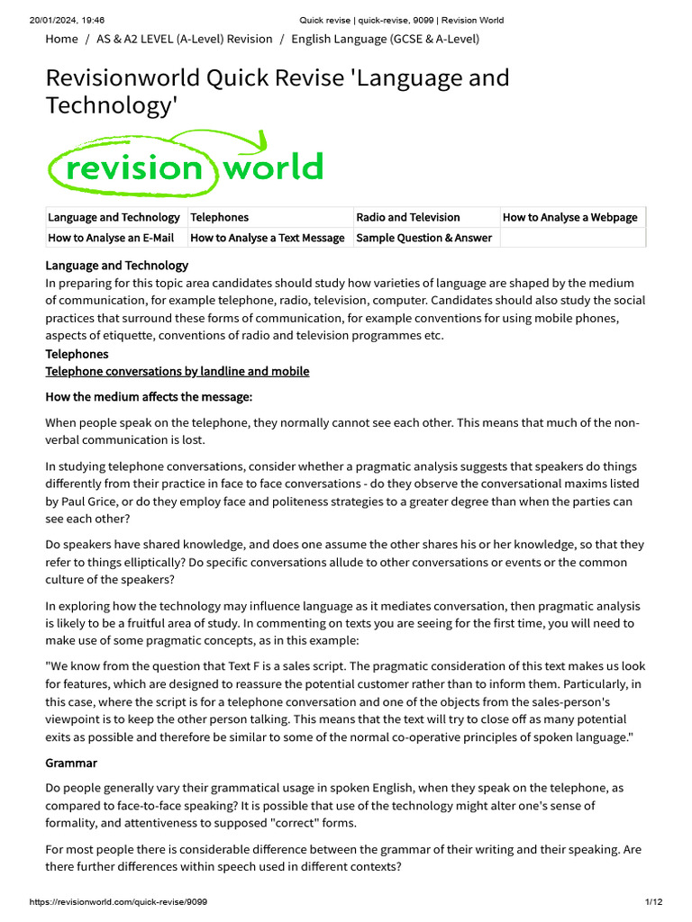 Quick Revise - Quick-Revise, 9099 - Revision World | PDF