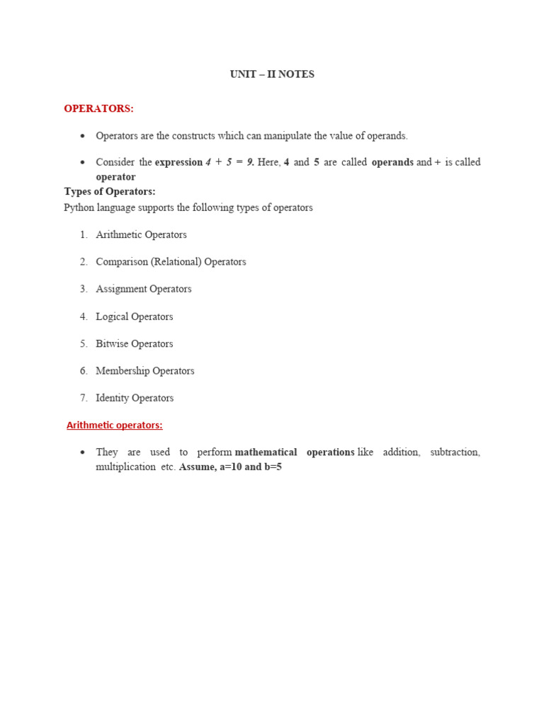 Python Unit-2 | PDF | Control Flow | Software Engineering